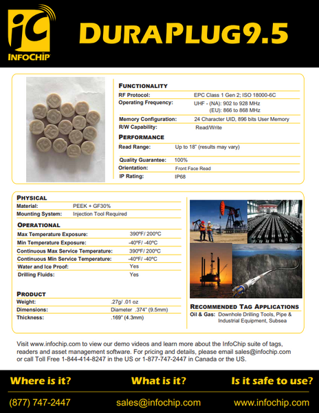 DURAPLUG9.5-UHF-001 DuraPlug 9.5 UHF US – Star Source LLC